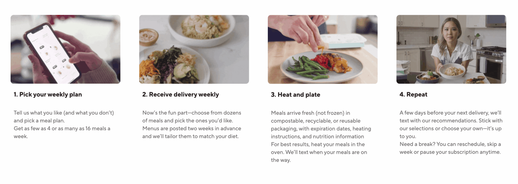 CookUnity Menu and Meal Variety